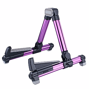 ENO Music Folding Acoustic Guitar Stand, Suitable for Electric Guitars - Alumium Alloy Bass Stand