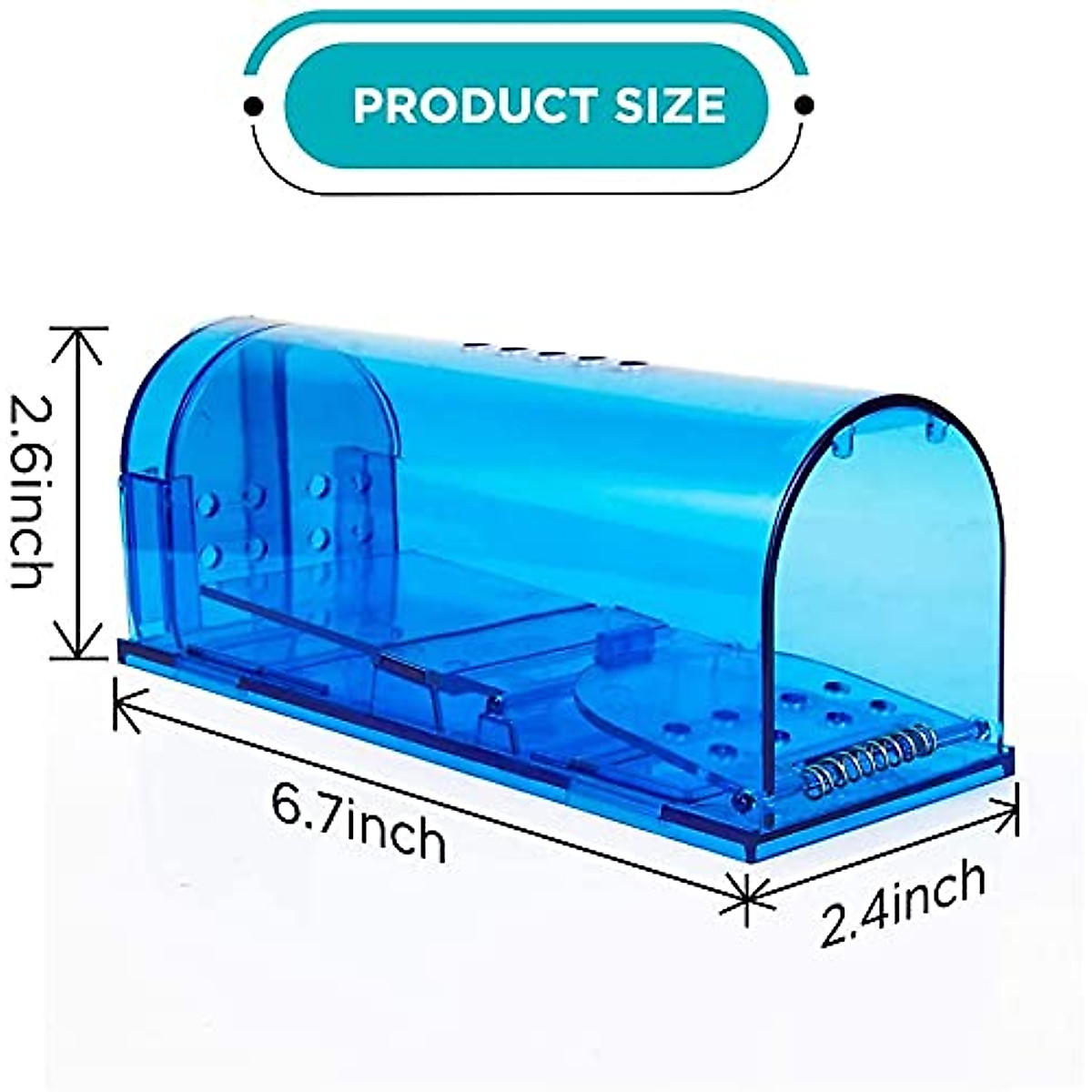 Mouse Traps, Humane Mouse Trap, Easy to Set, Mouse Catcher Quick Effective Reusable and Safe for Families (4)