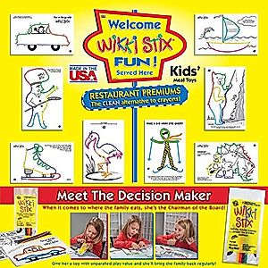 Wikki Stix Mini Play Paks, 250 Individual paks! Great for Restaurants, Parties, Travel, classrooms Giving, Made in The USA!