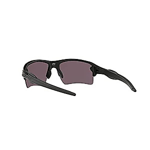 Oakley SI Men's OO9188 Flak 2.0 XL Rectangular Sunglasses, Matte Black/Prizm Grey, 59 mm