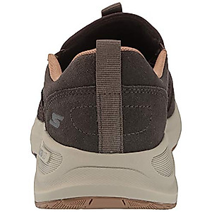 Skechers Men's Go Walk Outdoor-Athletic Slip-On Trail Hiking Shoes with Air Cooled Memory Foam Sneaker, Brown, 10.5 X-Wide