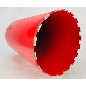 10" Inch Diamond WET Core Drill Bit 1-1/4” Threaded by BLUEROCK Tools for Concrete Rebar Asphalt Brick Rock Masonry Hole Barrel Coring