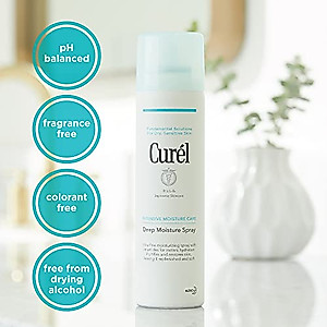 Curel Japanese Skin Care Deep Moisture Spray, Spray on Moisturizer for Dry Skin, Face Hydrating Spray with Ceramides, 5 Oz