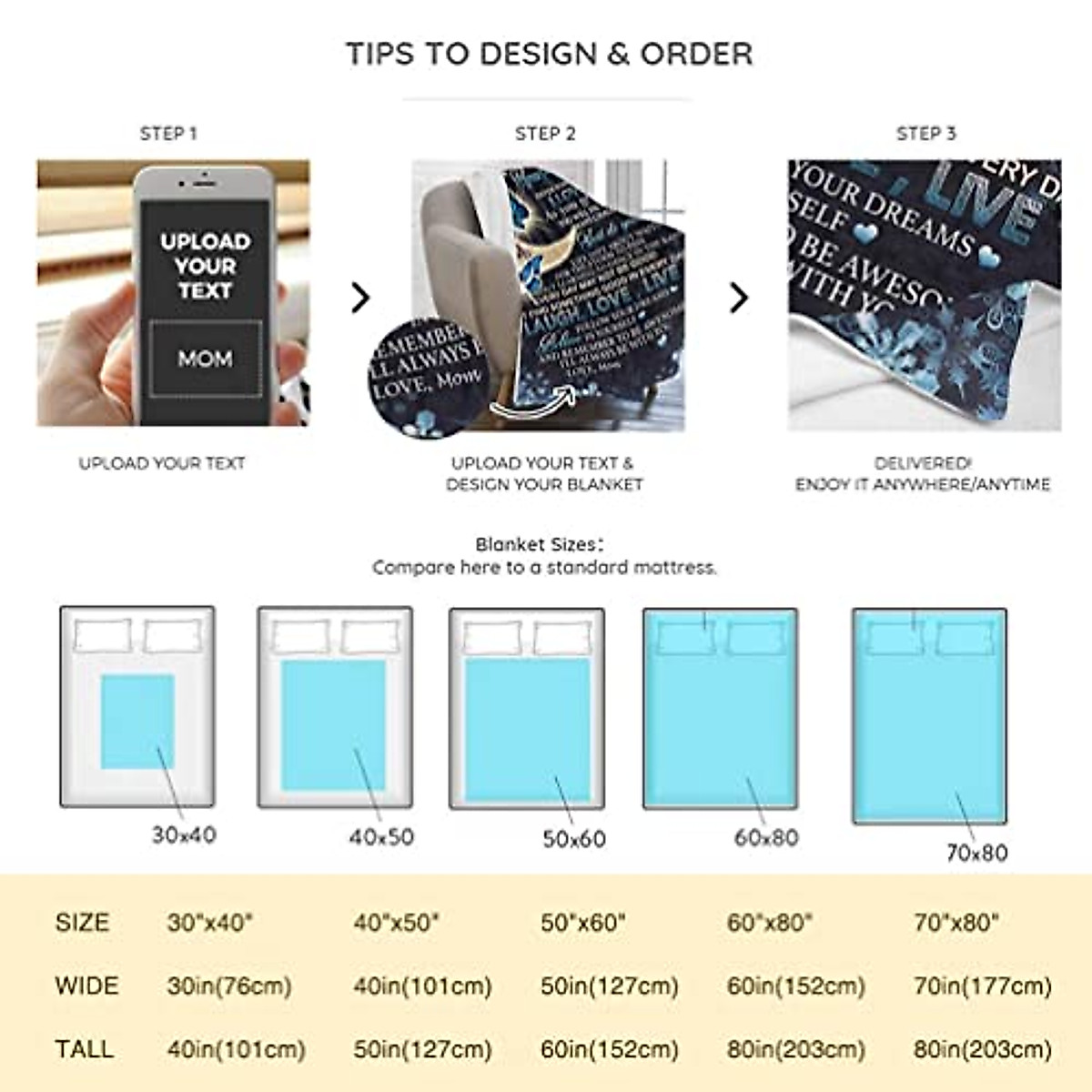 Personalized Name and Initial Letter Sunflower Blanket for Sister Ultra-Soft Fleece Blanket 30" x 40"