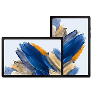 SAMSUNG Galaxy Tab A8 2022 WiFi 10.5 inch 7040 mAh 8MP SM-X200 International Version Dual Camera (w/Fast Car Charger Bundle) (Silver, 32GB+3GB) (Renewed)