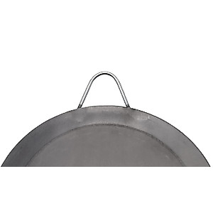 Comal Para Tortillas Grandes Para Estufas for Tortillas y Quesadilla Carbon Steel Heavy Duty Metal Handle (10 Inch)