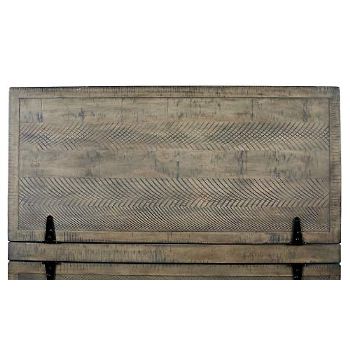 Signature Design by Ashley Aldwin Farmhouse Square Coffee Table with Lift Top for Storage, Grayish Brown