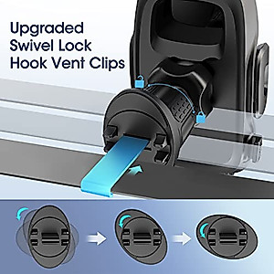 OBAZHA Car Cell Phone Holder Mount - 3in1 Car Cell Phone Holder for Dashboard, Air Vent, Windshield Compatible with iPhone, Samsung Galaxy and 4.7 to 6.9 inches Other Smart Phones