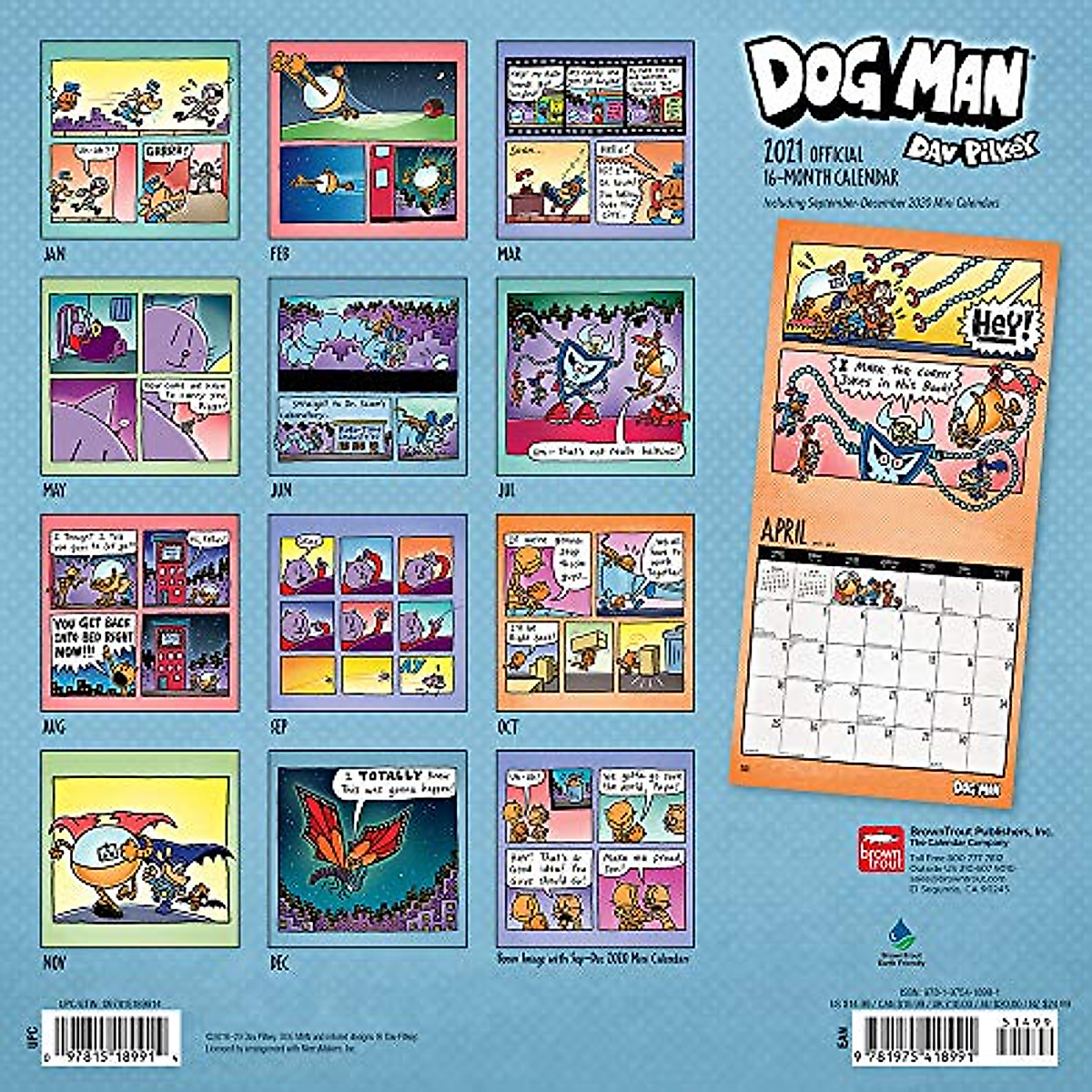 Dog Man 2021 Calendar