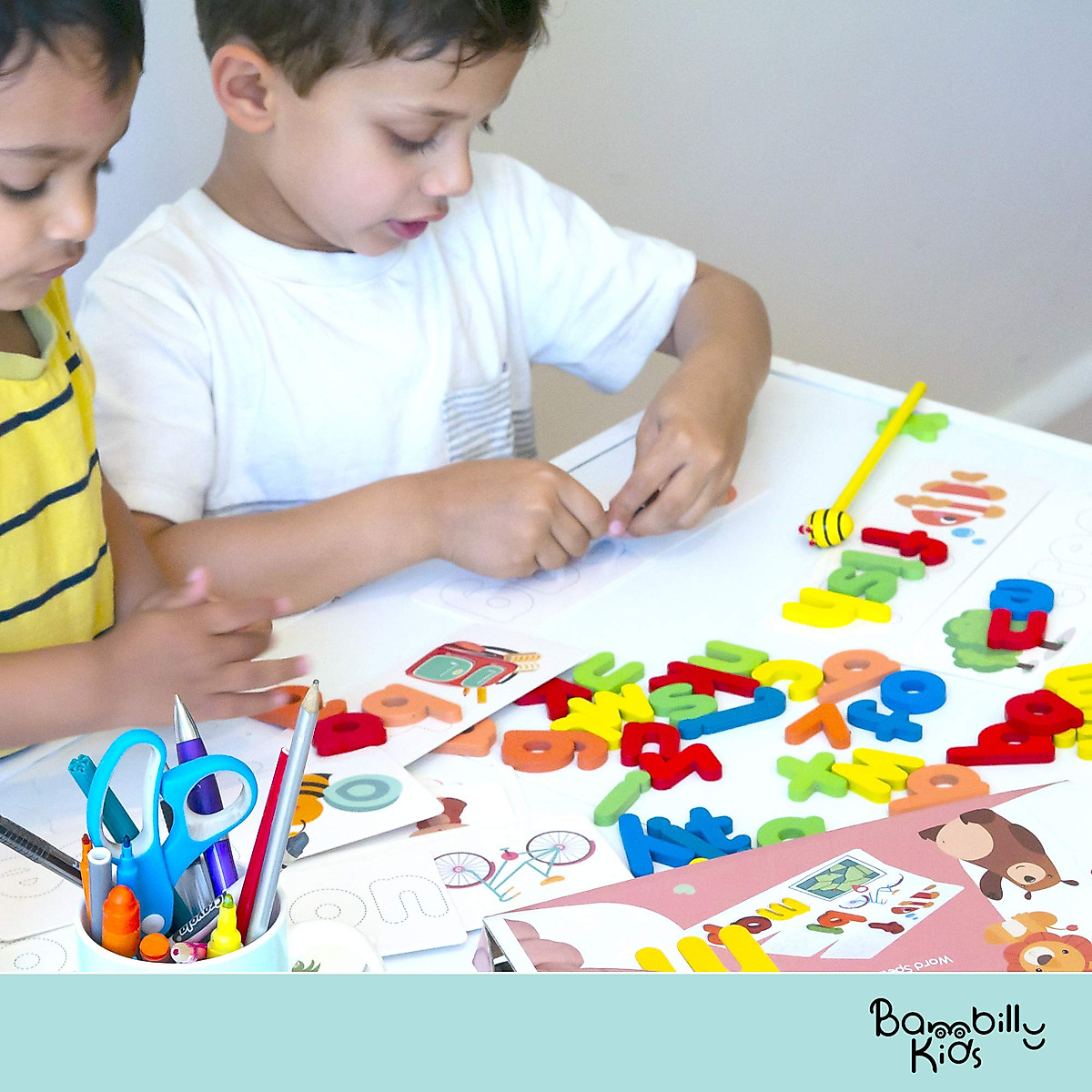 See and spell learning toy, spelling game, kids educational toys, learning game, matching letter game, wooden alphabet letters and flash cards, fun learning activity for preschool kids, play and learn