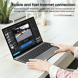 CHUWI 2022 Newest GemiBook Laptop Computer,Windows 10 Ultra-Thin Laptop,8G RAM 256GB SSD,Intel Celeron J4125 Processor,13 inch Full HD 2K IPS Display,PD Fast-Charge, Backlit Keyboard, Full Metal