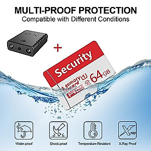 【Free 64G】Smallest Wireless Wifi Camera With Battery,HD1080P Spy Camera Detector,Portable Vdeo Camera,Baby Monitor with Night Vision,Motion Detection,Cloud Storage for Security with iOS AndroidAPP