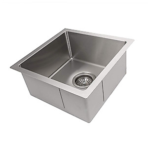 ZLINE 15" Boreal Undermount Single Bowl Bar Kitchen Sink in Stainless Steel (SUS-15)