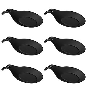 Hemoton Silicone Kitchen Utensils 12 Pcs Spoon Mat Silicone Pot Holders Utensil Holder Hot Pads for Ladle Spoon Holder Stable Spoon Fork Rest Spoon Rest Holder Dining Table Accessories