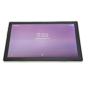 Haofy 10 Inch Tablet, Green 100‑240V 6G 256G 1960x1080 IPS Screen Gaming Tablet for Travel (US Plug)