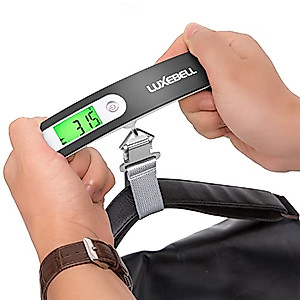 Digital Luggage Scale Gift for Traveler Suitcase Handheld Weight Scale 110lbs (Grey)