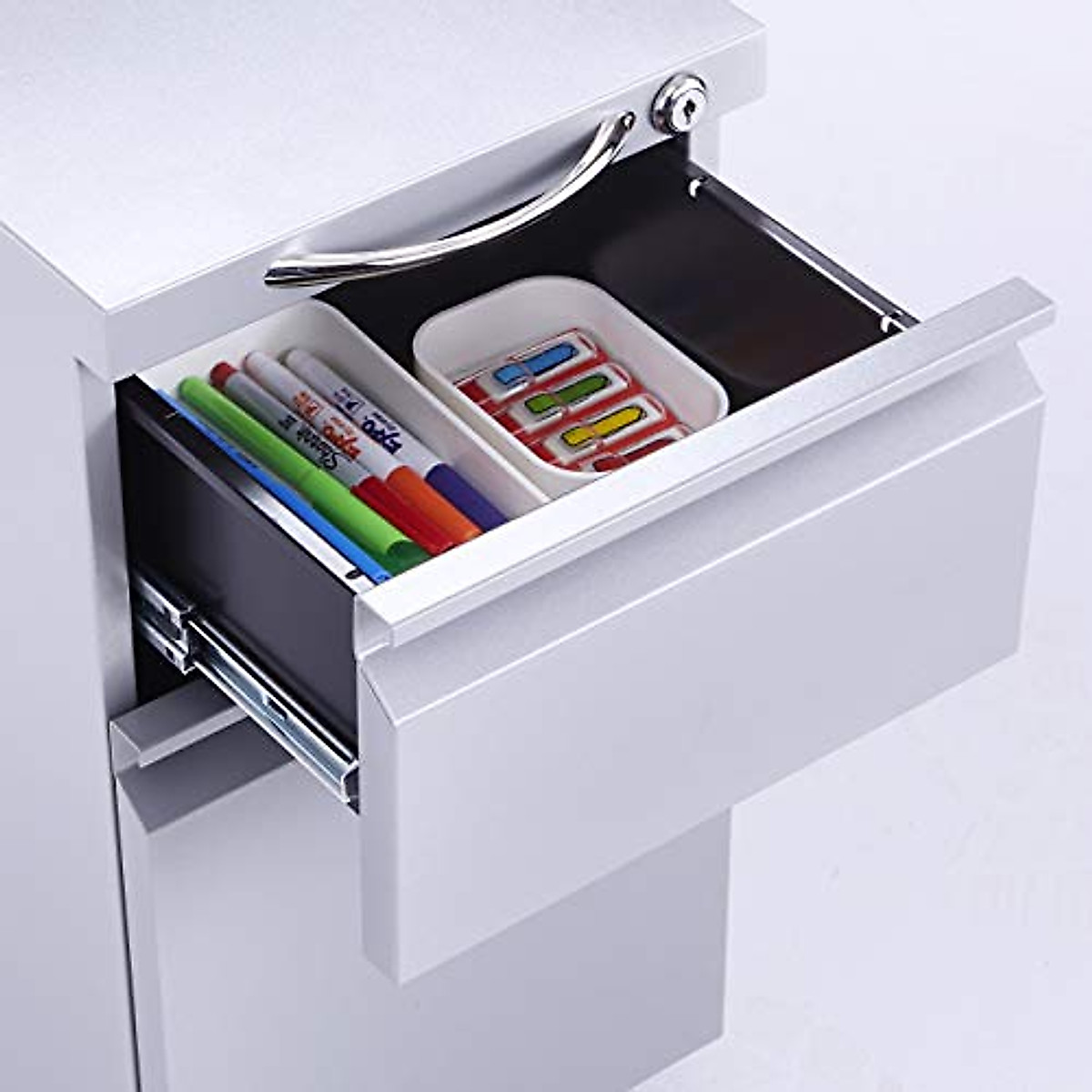 Safco Products Steel Pedestal Mini Pedstal, Gray,LDSPEDP5