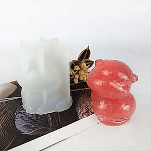 LIANXUE Small Cat Resin Molds 3D Animal Silicone Candle Moulds Handmade Crafts Resin Casting Molds DIY Decorating Art Tools Silicone Rubber