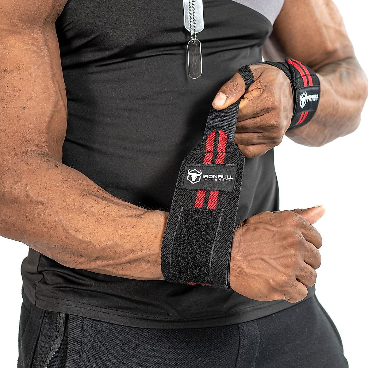 Wrist Wraps for Weightlifting (USPA & IPL Approved) - 18” Premium Quality Wrist Straps for Weightlifting - Weight Lifting Wrist Wraps with Thumb Loop - Best Gym Wrist Wraps for Lifting Weights, Curls & Dips - Lifting Wrist Wraps for Bench, Powerlifting &