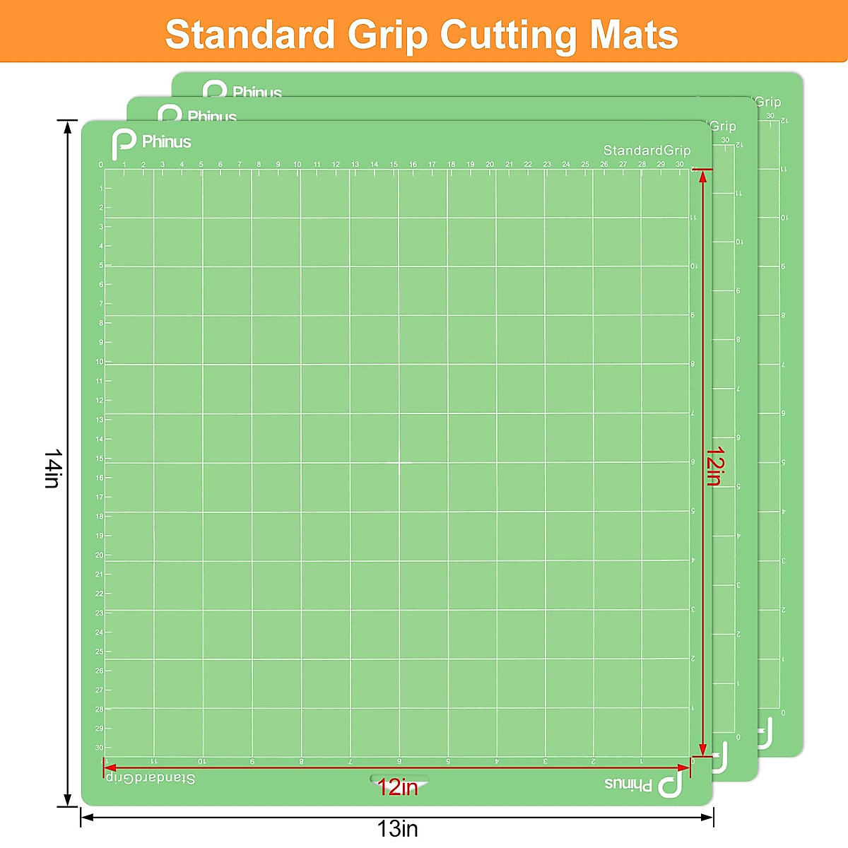 3 Pack Standard Grip Mat 12x12, Reusable Cutting Mats for Crafts, Cutting Mats for Maker 3/Maker/Explore 3/Air 2/Air/One