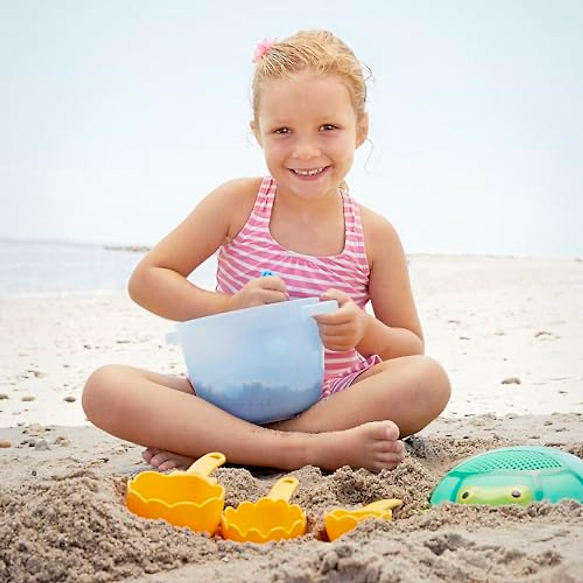 Melissa & Doug Sunny Patch Seaside Sidekicks Sand Baking Set-Beach Toy, Outdoor Play For Kids Ages 3+