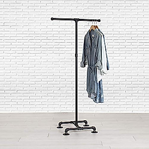 Industrial Clothing Rack Heavy Duty Pipe 2-Way by William Robert's Vintage