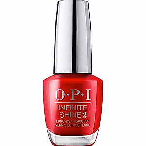 OPI Infinite Shine 2 Long-Wear Lacquer, Unequivocally Crimson, Red Long-Lasting Nail Polish, 0.5 fl oz