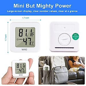 Indoor Digital Humidity 4Pack, Hygrometer Digital Hygrometer Family Indoor Thermometer , high-Precision Temperature and Humidity Monitors for greenhouses, Reptiles, Cigar Boxes, cellars, Offices
