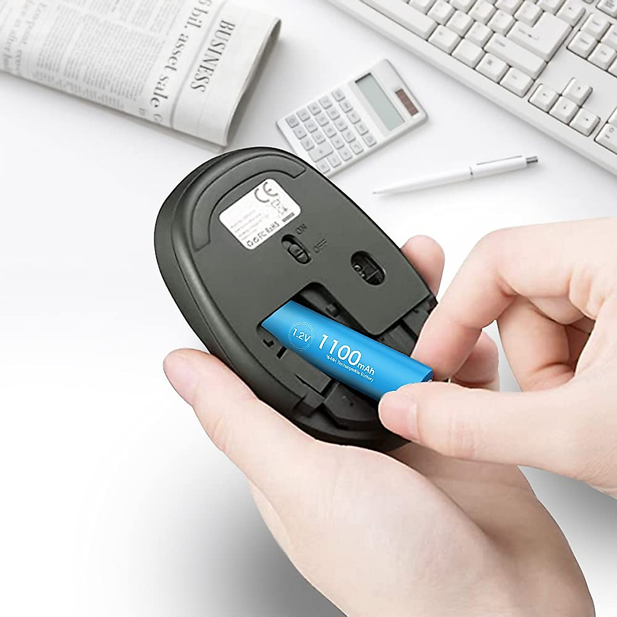 Deleepow AAA Rechargeable Batteries NiMH, 1100mAh High Capacity Pre-Charged Triple A Battery, 1.2V Low Self Discharge, Pack of 8