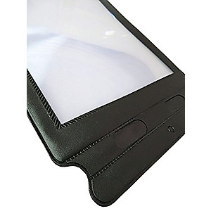Valuu A4 Magnifier Full Page Reading Magnifier 3X Magnifying Power Large Sheet Magnifying Glass Reading Aid Lens Fresnel for Books Menus Newspapers Improve Elderly Poor Eyesight for The Elderly Gift