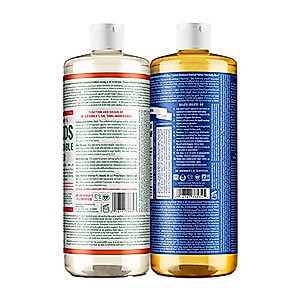 Dr. Bronner's - Variety Pack: Pure-Castile Liquid Soap (Peppermint, 32 oz) & Sal Suds Biodegradable Cleaner (32 oz) - Organic, Non-GMO, Vegan, Cruelty-Free | 2 Count