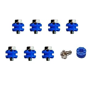 Akust HDD Hard Drive Anti Vibration Screw Kit 8 PCS Blue