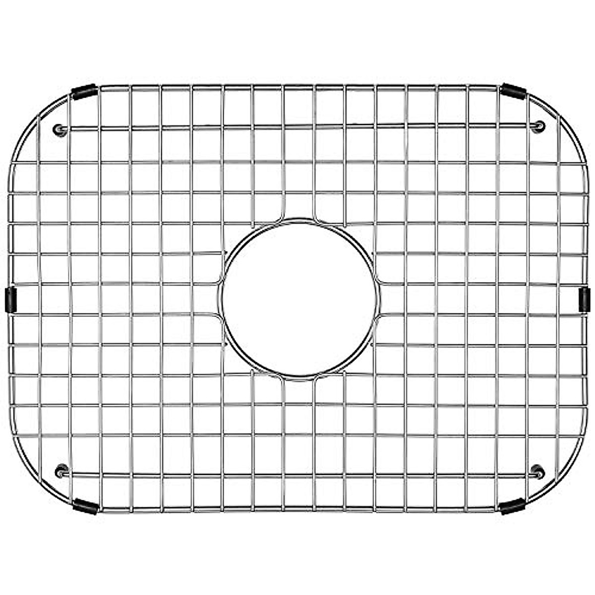 Serene Valley Sink Grid 18-1/8" L x 13-3/8" W, Centered Drain with Corner Radius 3-1/2", NDG1813C