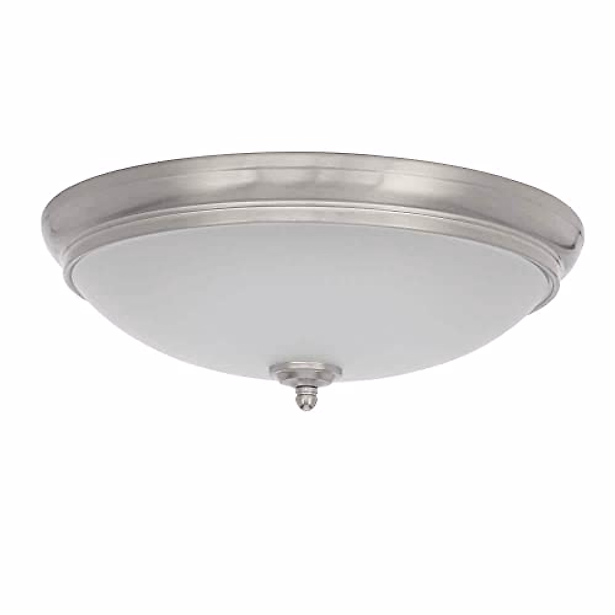 Hampton Bay Clifton 13 in. Brushed Nickel Selectable LED Flush Mount HUI8011LL-6/BN