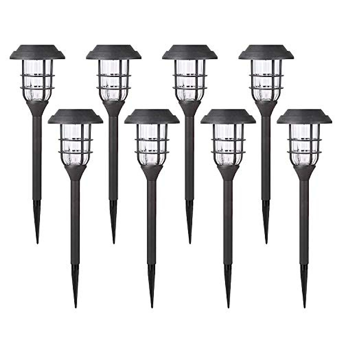 Nekepy Solar Lights Outdoor, Solar Powered Pathway Waterproof Landscape Light for Patio Walkway Driveway Garden Yard, 8 Pack
