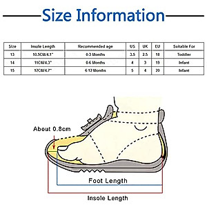 Lykmera Winter Children Baby Toddler Shoes Boys Girls Floor Shoes Flat Bottom Non Slip Plush Warm Hook Loop Shoes Slippers (C, 6-12 Months)