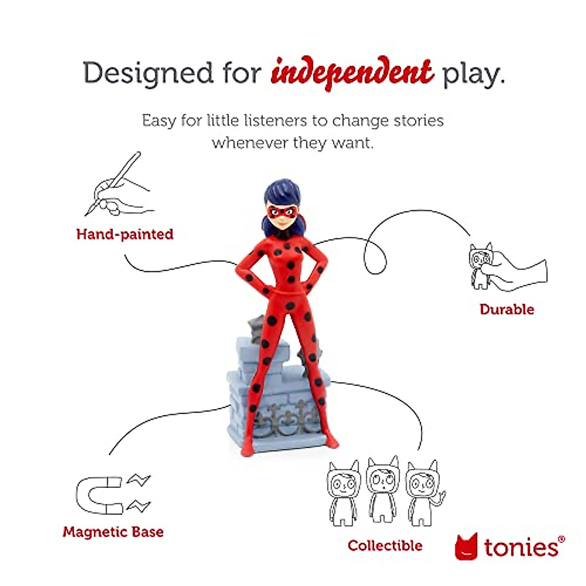 Tonies Ladybug Audio Play Character from Miraculous