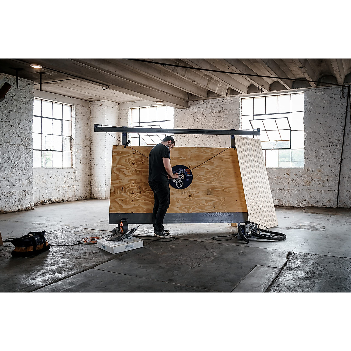 M2 CNC Engraving Machine Kit, First Wall Mounted Highly Accurate Cutting Engraver, 3-Axis CNC Machine for Wood, Metal, Plastic & More, Up to 4x8ft Working Area, Based on Maslow CNC Design