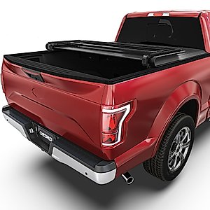 oEdRo Upgraded Tri-Fold Truck Bed Tonneau Cover Compatible with 2015-2024 Ford F-150 F150 with 6.6 Feet Bed