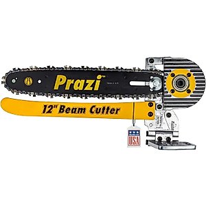 Prazi 12" Beam Cutter Attachment for Circular Saws – for 7-1/4"-8-1/2" WormDrive Saws – American Owned Company – Increase Cut Depth from 2-1/2” to 12”