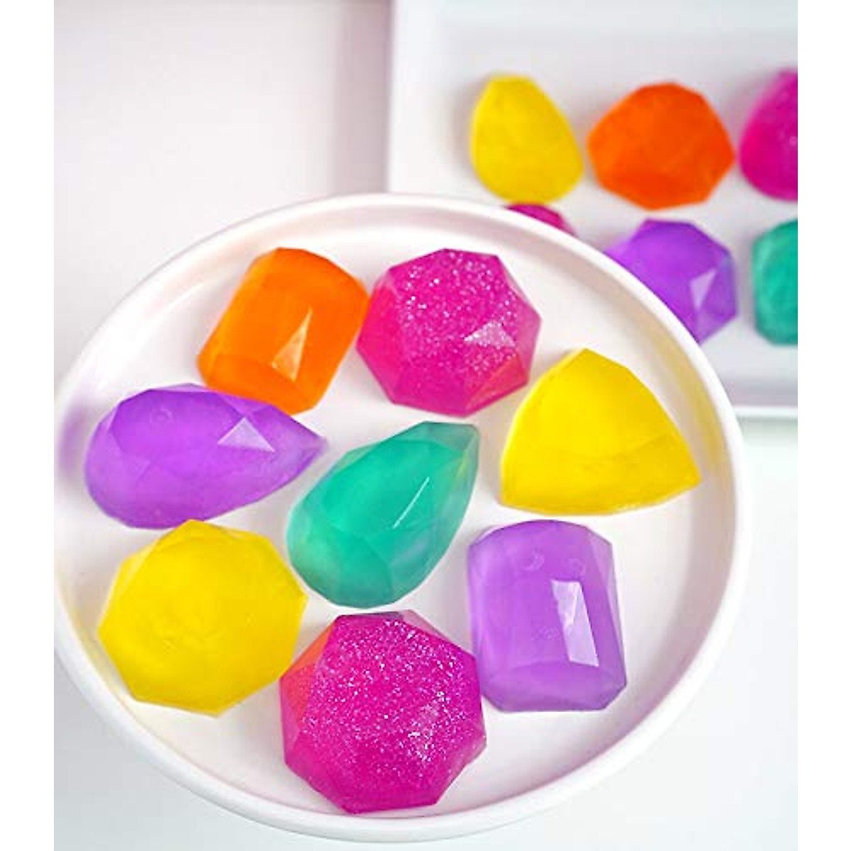 Gem Stones Soap Making Kit, Soap Molds, DIY Arts & Crafts Project, Gift & STEM Science Experiment for Kids Girls Boys Ages 8-12 and Up