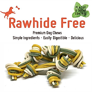 LuvChew Rawhide Free Triple Dental Floss Treats Medium 5pcs/Bag
