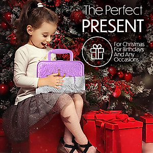 Toysical Makeup Kit for Girls, 51 PCS Pretend Makeup Set for Kids, Real Makeup Toys for Girls, Non Toxic, Princess Toys for Girls, Birthday Gift for 3 4 5 6 7 8 9 10 Years Old Children