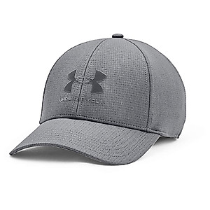 Under Armour Men's Iso-Chill Armourvent Fitted Cap , Pitch Gray (012)/Black , Large/X-Large