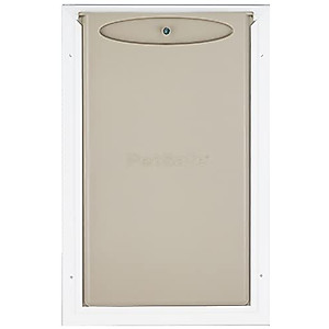 PetSafe, Staywell, Aluminium Pet Door, Solid Design, Easy Install, for Pets Up to 45 kg - (Large),White