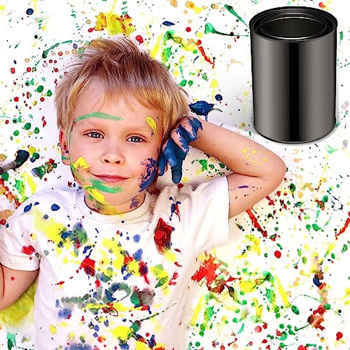 Foaincore 12 Pack Empty Metal Paint Cans with Lids Bulk 1.9 Pint Quart Size Painting Buckets Tin Storage Containers Unlined for Garage DIY Arts Crafts Projects(Black)