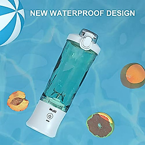 Mulli Portable Blender,Personal Blender for Shakes and Smoothies,Rechargeable Mini Mixer, 20 Oz with Travel Lid for Home/Kitchen/Gym