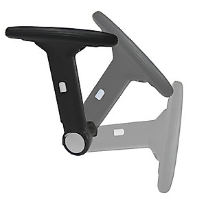 Height Adjustable Office Chair Armrest w/Arm Pads (Pair) S4761-K - Replacement Arms