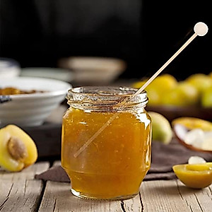 100 Pieces Rock Candy Sticks with Ball Wooden Sticks Wood Cake Sticks Drink Stirrer Sticks for Lollipop Coffee Appetizer Skewers,6Inch