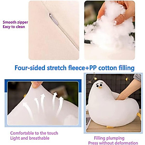 TBATQUIL Chubby Plush Seagull Pillow Cute Fat Chicken Plush Toys, Funny Plush Stuffed Animal Cartoon Plush Toys Kids Boys Girls Festival Gifts (15.74inches)